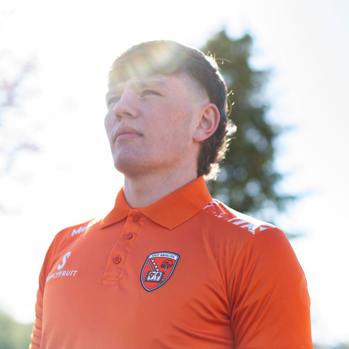 McKvr Armagh GAA Boost Polo Top - Adult - Orange/White – McKeever Sports UK