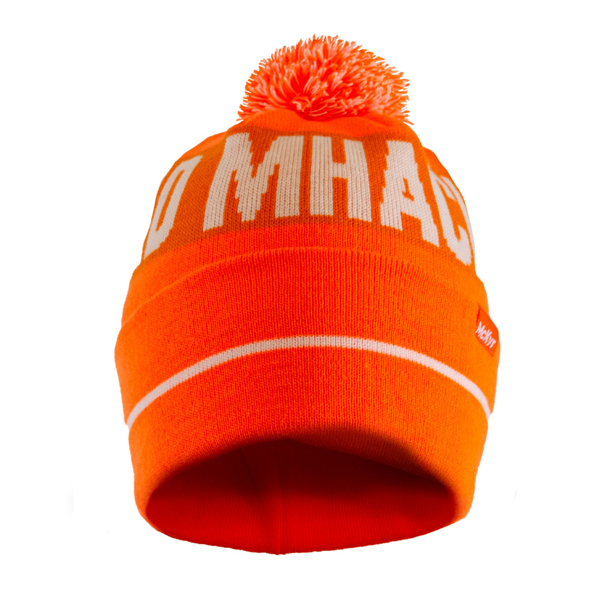McKvr Armagh GAA Official Vital Bobble Hat Text - Adult - Orange/White ...
