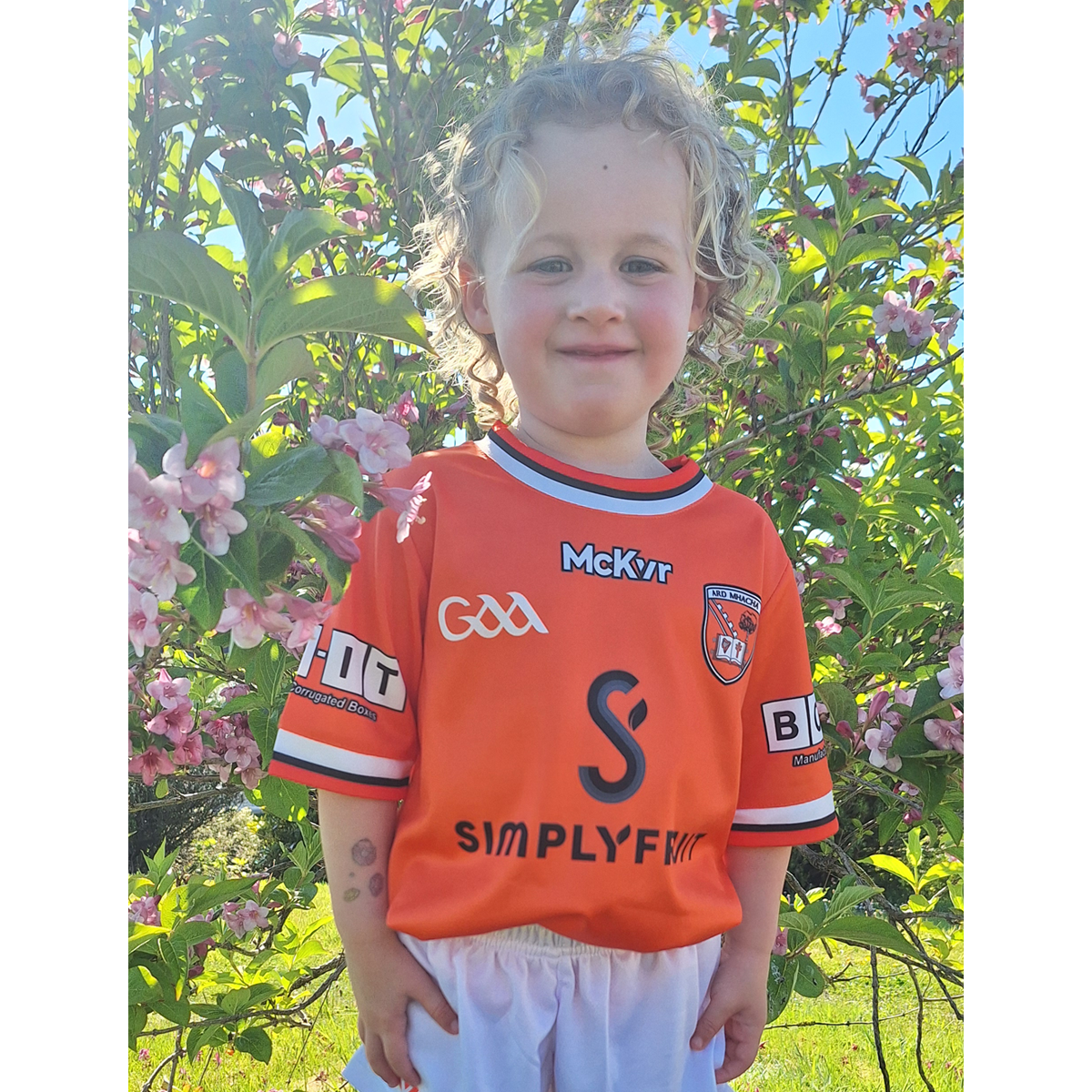 McKvr Armagh GAA Home Jersey - Youth - Orange – McKeever Sports UK