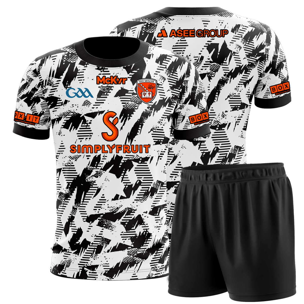 Mc Keever Armagh GAA Goalkeeper Mini Kit - Youth - White/Black ...