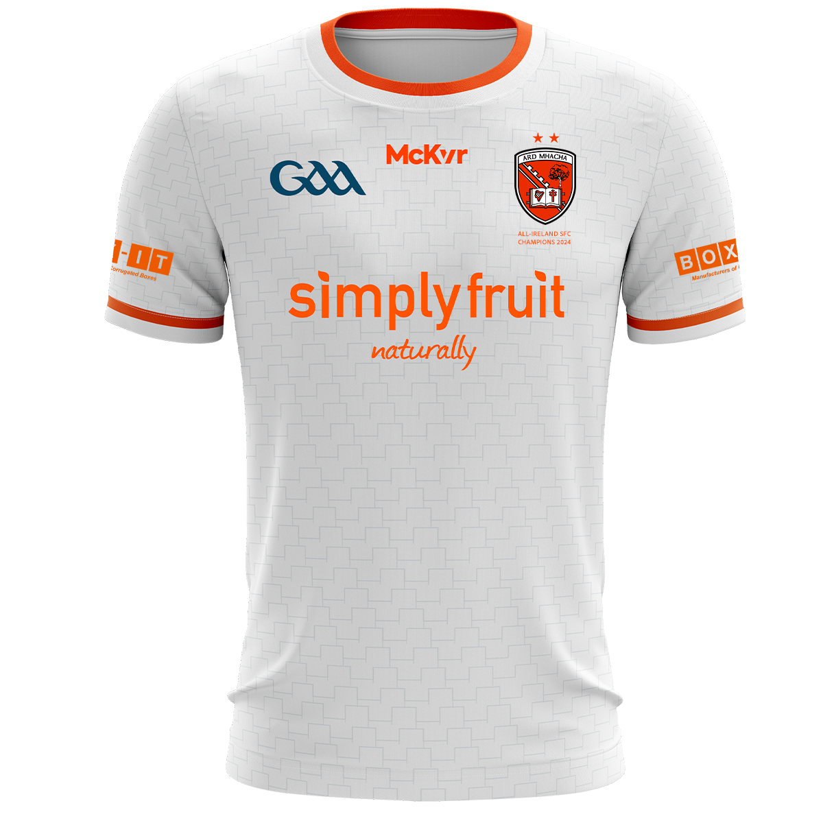 McKvr Armagh GAA Official All Ireland Winners Jersey - Adult - White ...