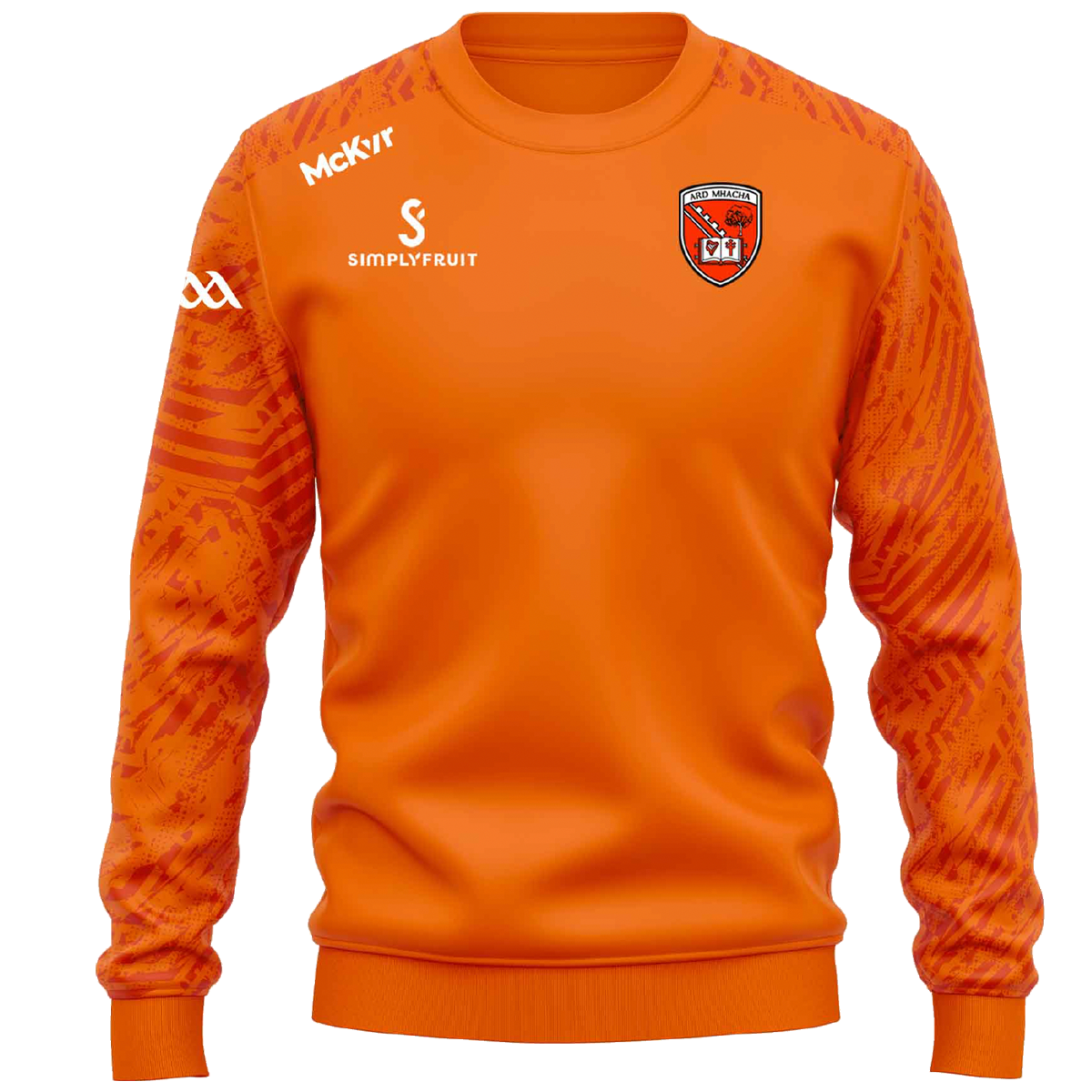 McKvr Armagh GAA Boost Sweat Top - Adult - Orange/White – McKeever ...