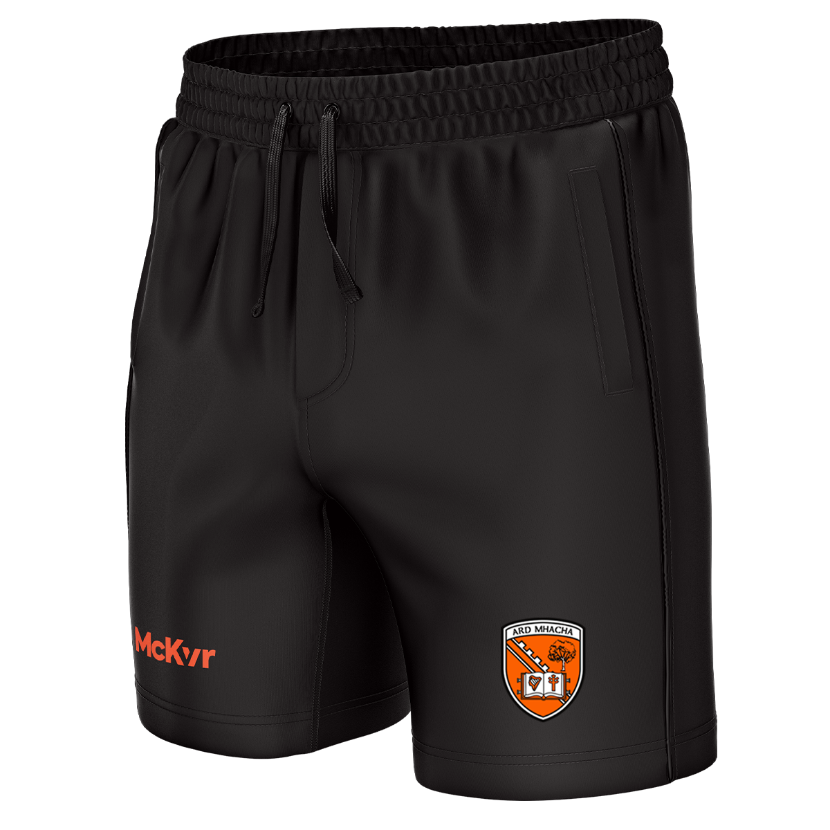 McKvr Armagh GAA Edge Leisure Shorts - Youth - Charcoal/Black ...