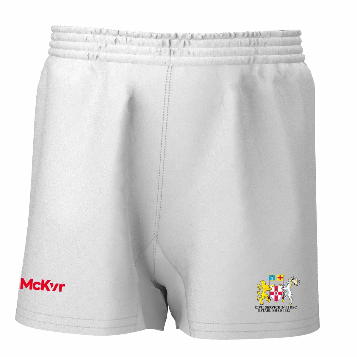 McKvr Civil Service NI RFC Pro Rugby Short - Adult - White – McKeever ...