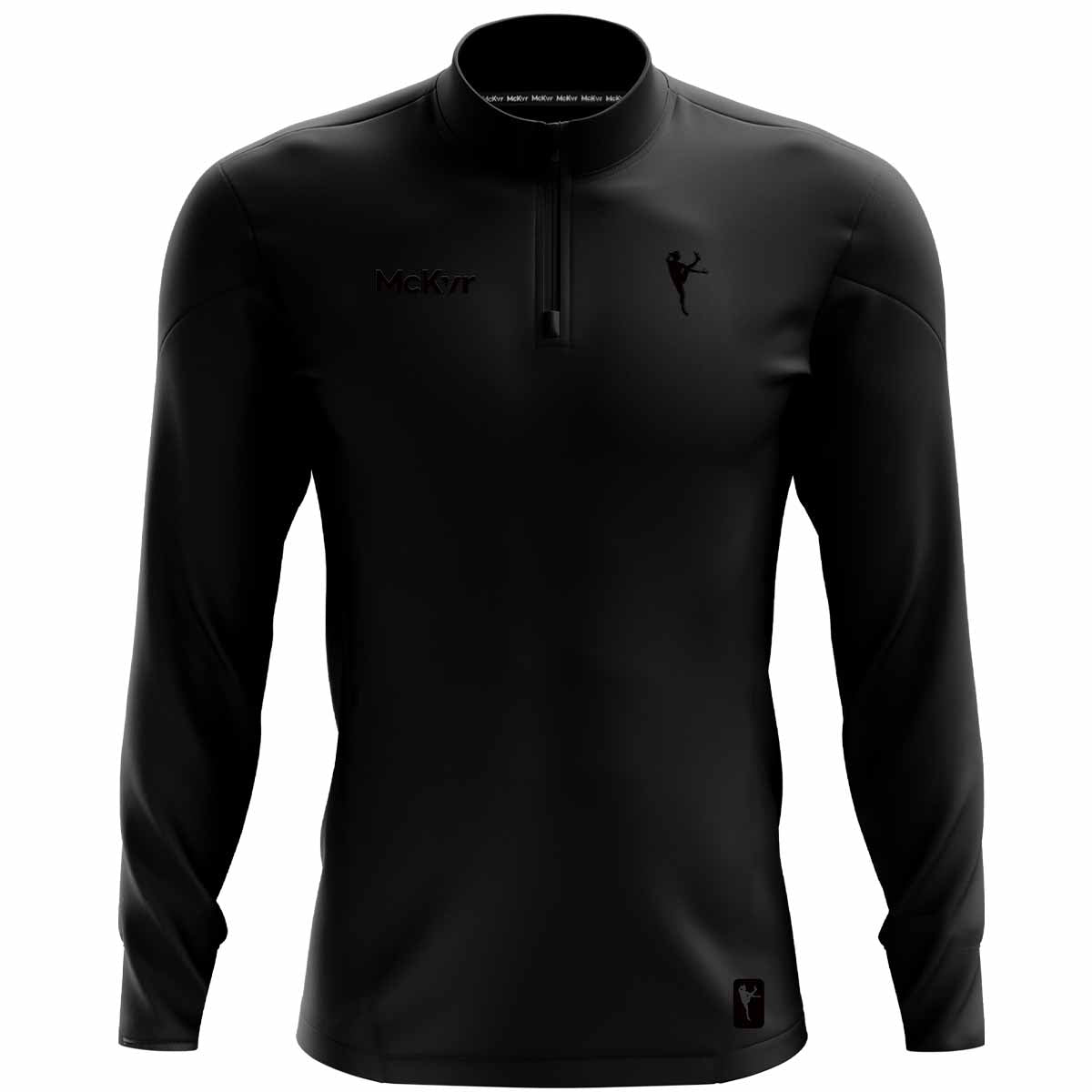 McKvr Clifford Blackout 1/4 Zip Top - Adult - Black – McKeever Sports UK