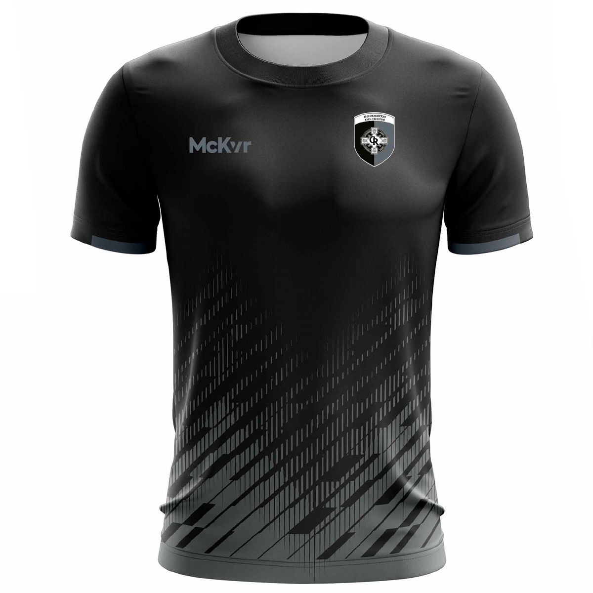 McKvr Crossmaglen Rangers GAC Training Jersey - Adult - Black/Gunmetal ...