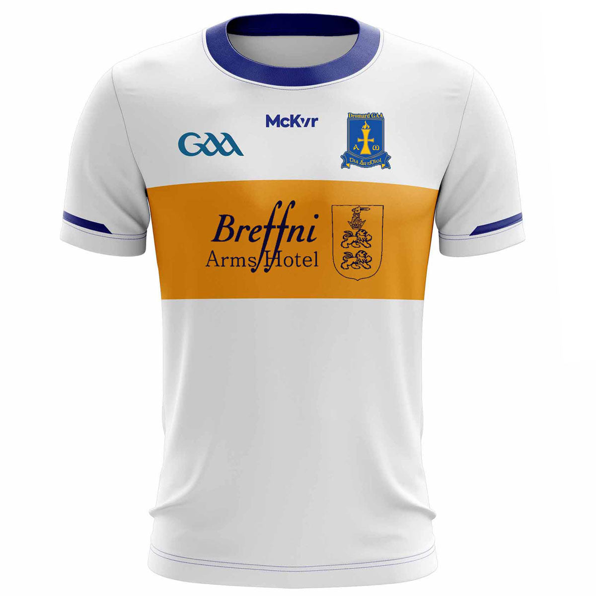 McKvr Dromard GAA Away Jersey - Youth - White – McKeever Sports UK