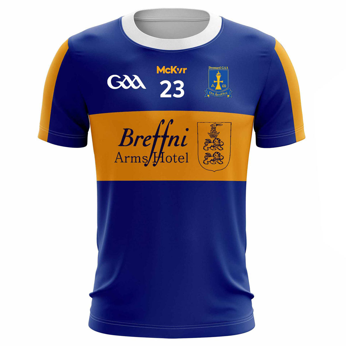 McKvr Dromard GAA Numbered Home Jersey - Adult - Royal Player Fit ...