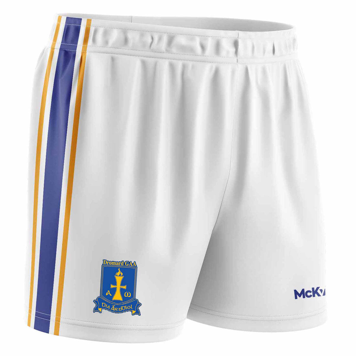 Mc Keever Dromard GAA Playing Short - Youth - White – McKeever Sports UK