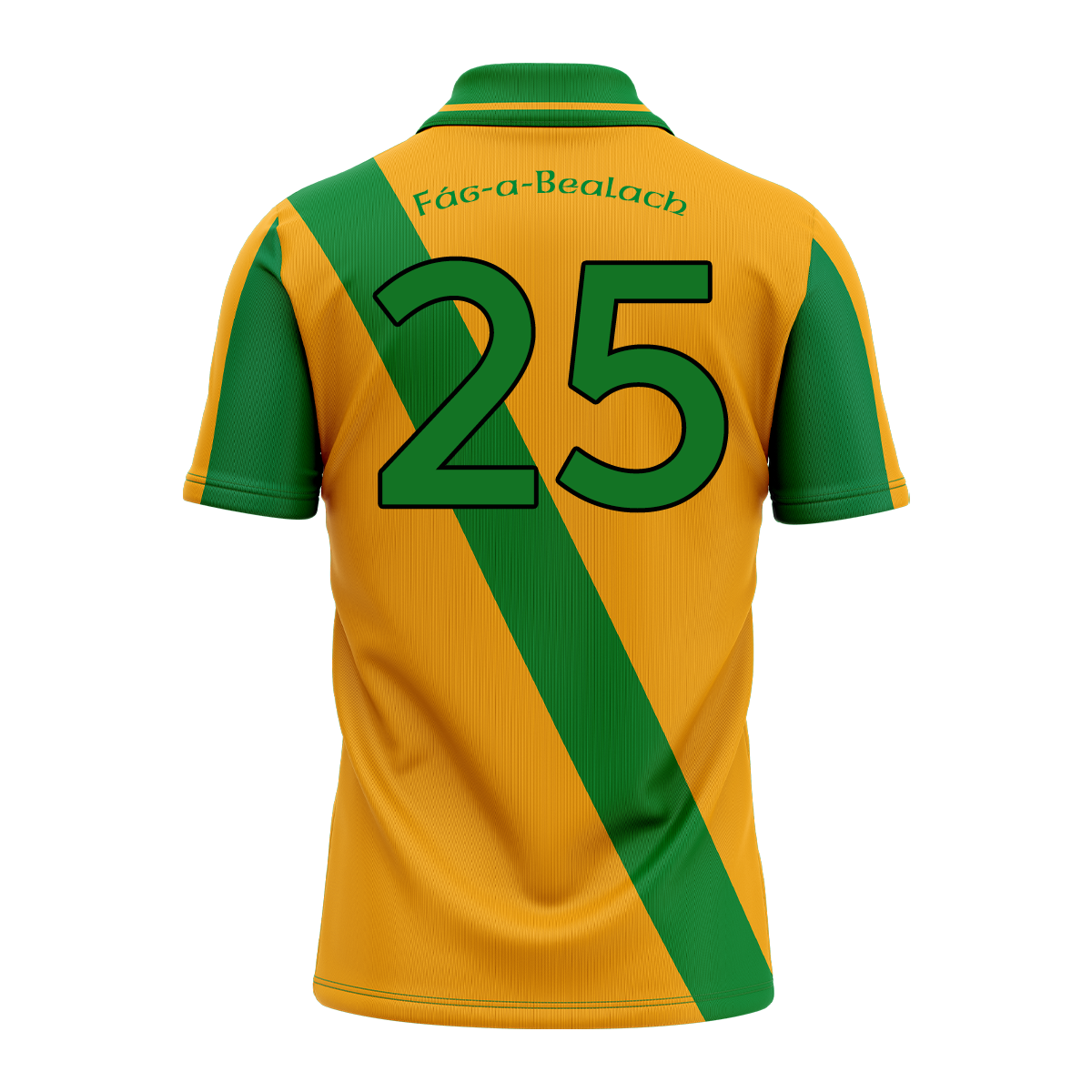 McKvr Faughs GAA Numbered Playing Jersey - Adult - Amber – McKeever ...