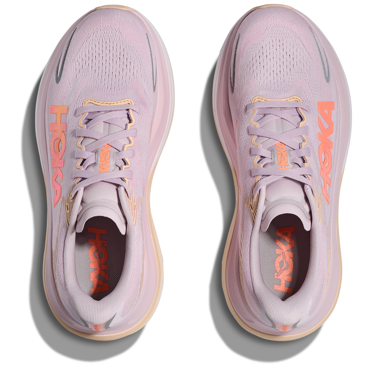 Hoka Skyward X 2 Running Shoes - Womens - Lilac Cream/Tangerine Glow ...