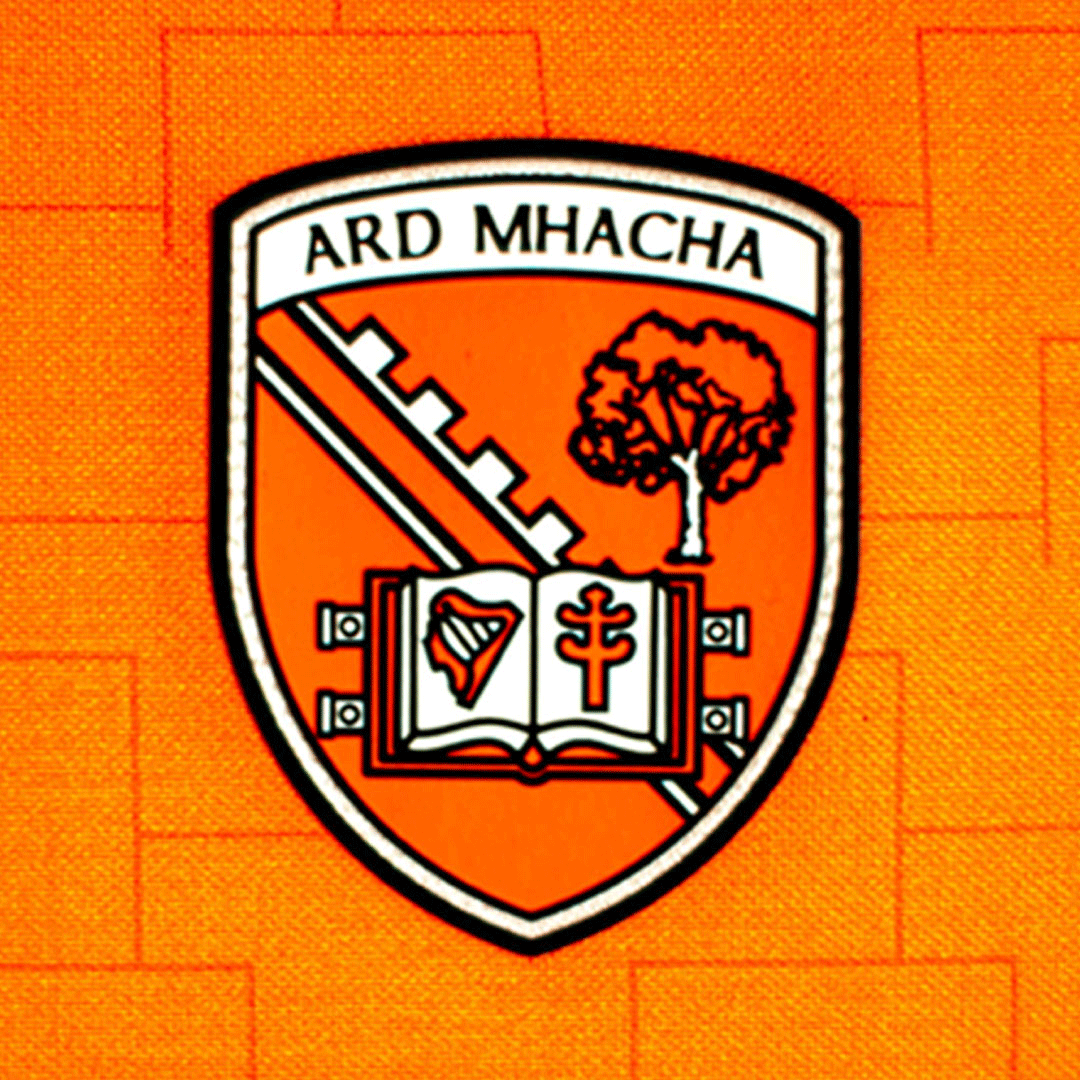 McKvr Armagh GAA Official Home Jersey - Adult - Orange/White – McKeever ...