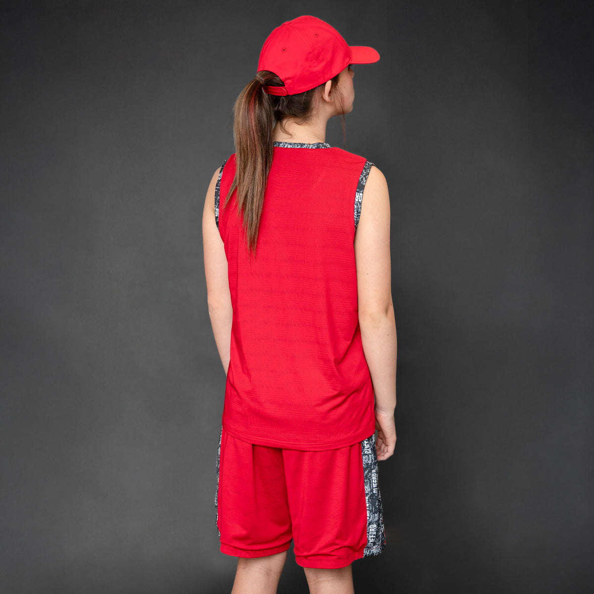 McKvr Clifford Reversible Basketball Vest - Youth - Black/Red ...
