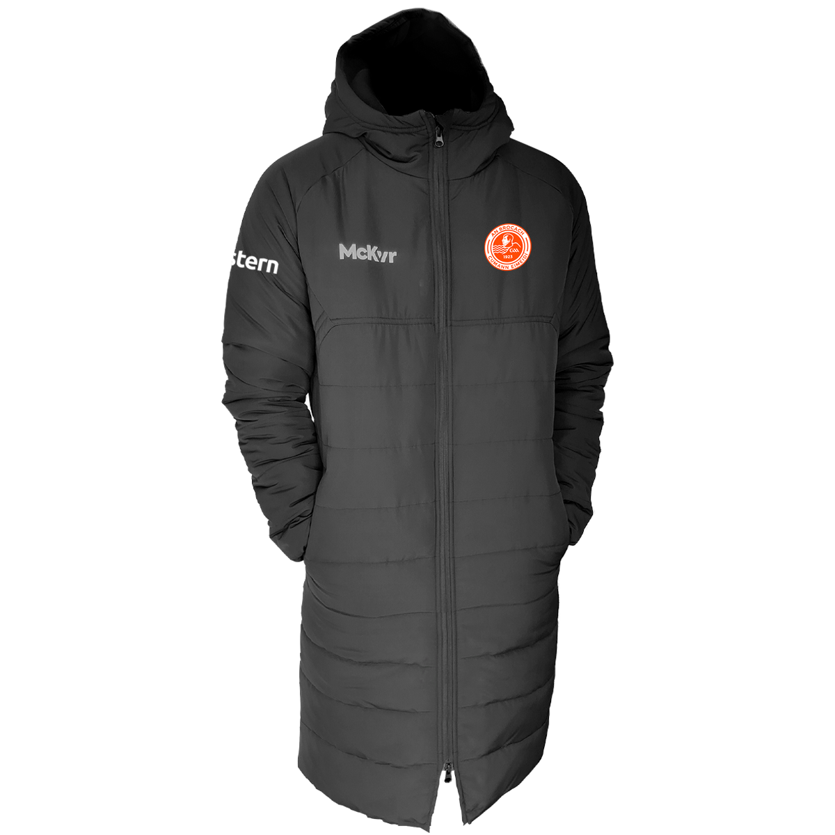 McKvr Brocagh Emmetts GFC Core Pro Sideline Coat - Adult - Black ...