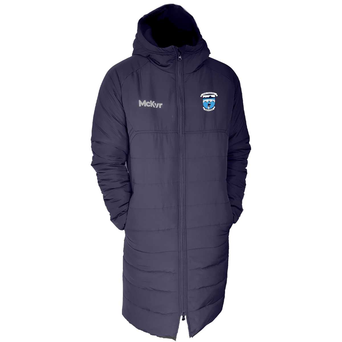 McKvr Eslin GAA, Leitrim Core Pro Sideline Coat - Adult - Navy ...