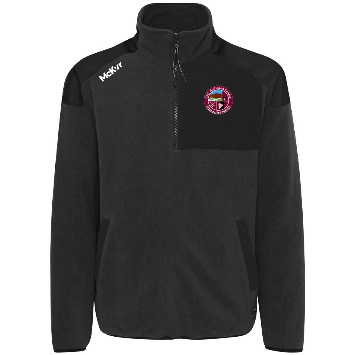 McKvr Slaughtneil GAC Core Pro 1/4 Zip Fleece - Adult - Black ...