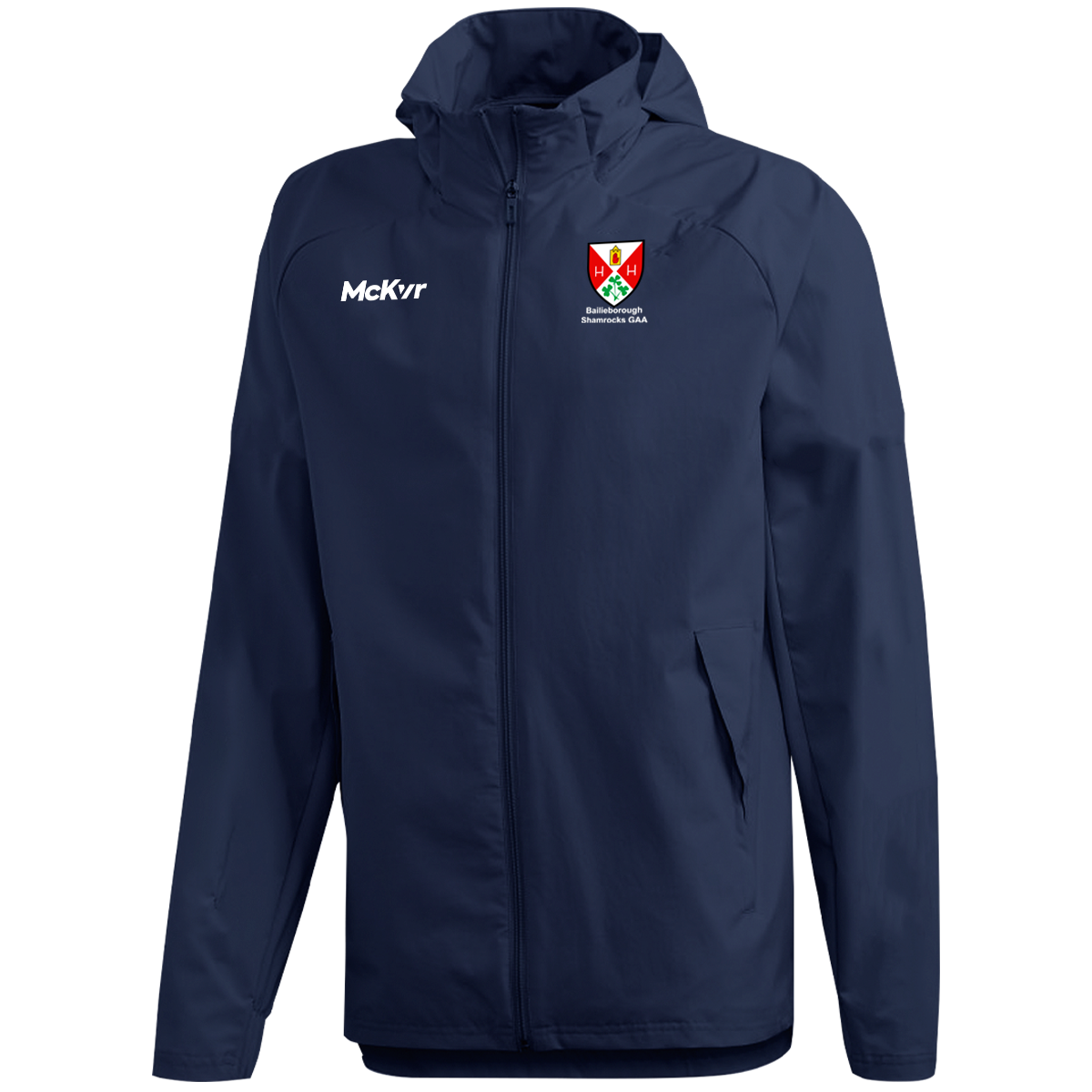 McKvr Bailieborough Shamrocks GAA Core 22 Rain Jacket - Youth - Navy ...