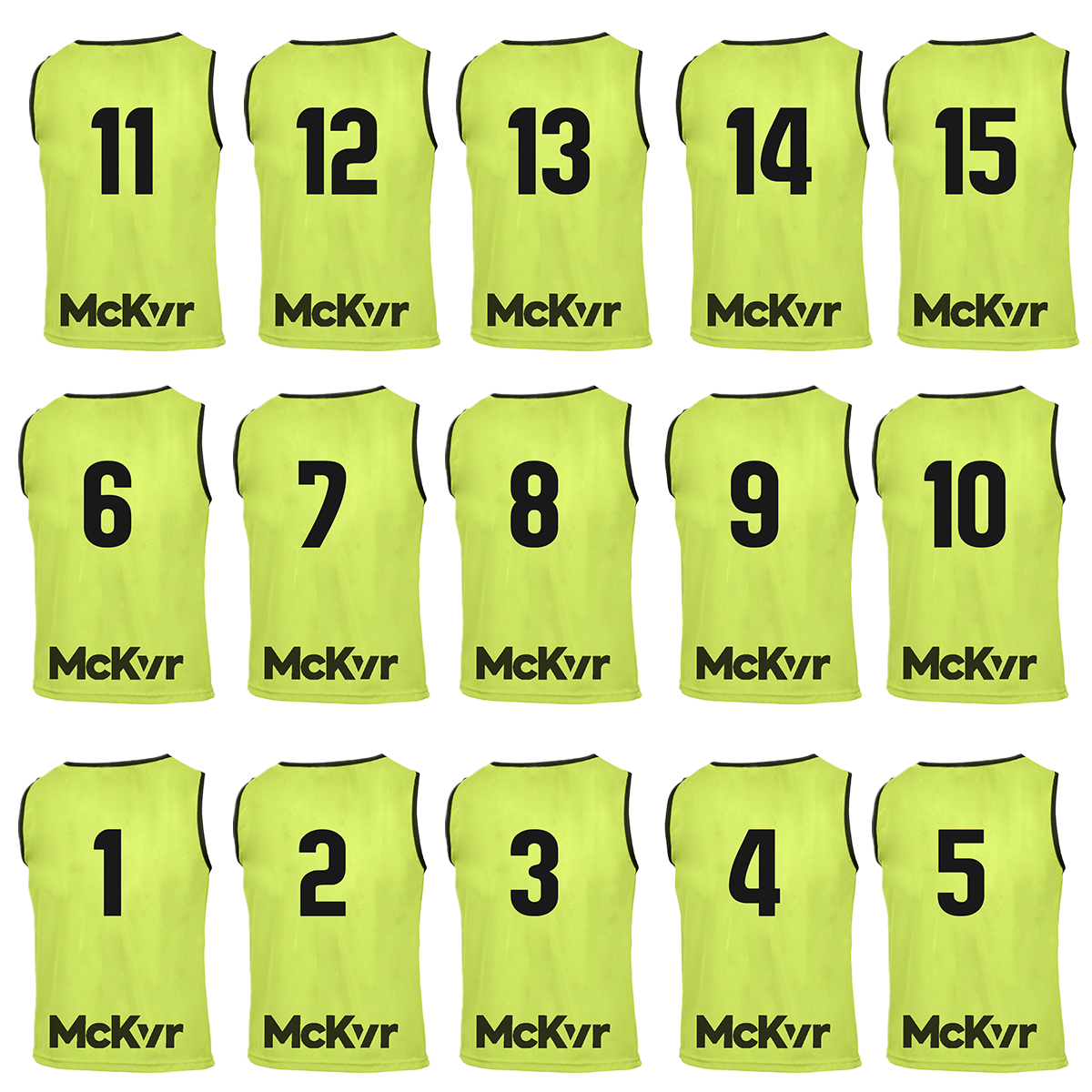 McKvr Numbered Mesh Training Bib Packs - Youth - 10-14 Years – McKeever ...