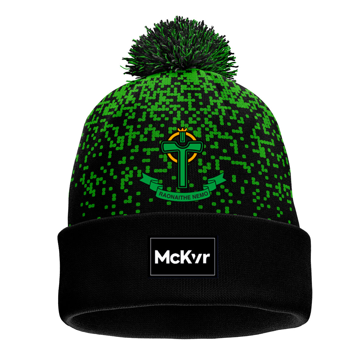 McKvr Nemo Rangers GAA Core 22 Bobble Hat - Adult - Black/Green ...