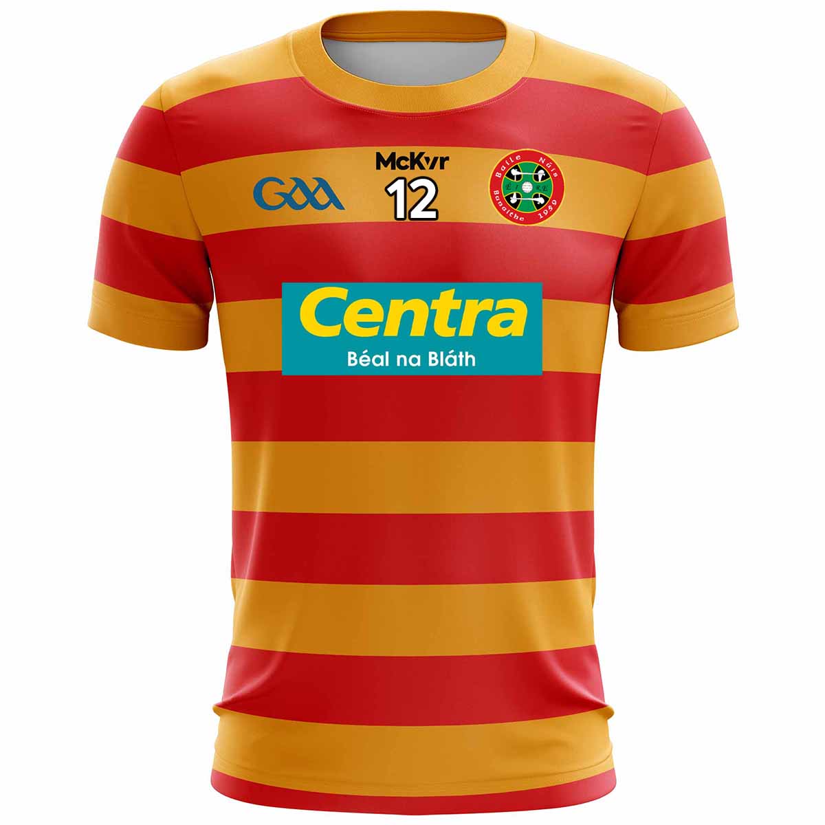 McKvr Newcestown GAA Numbered Underage Match Jersey 2 - Adult - Amber ...