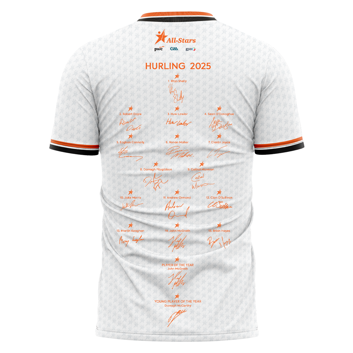 McKvr PwC All-Stars Hurling Jersey - Youth - White – McKeever Sports UK