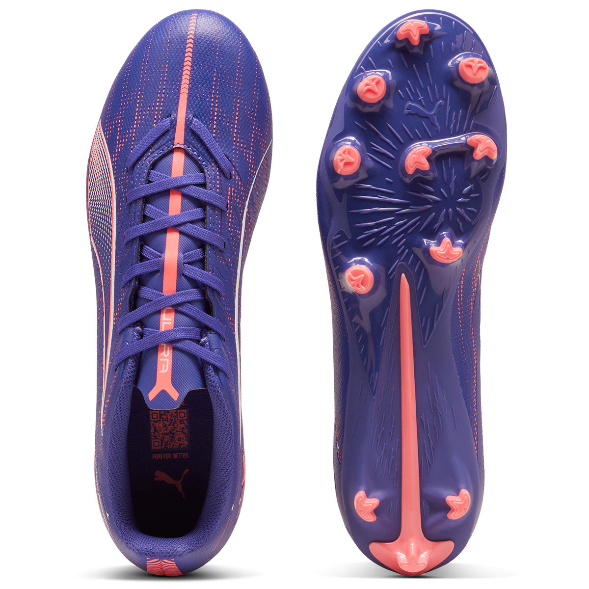Puma Ultra 5 Play FG/AG Football Boots - Adult - Lapis Lazuli/White/Su ...