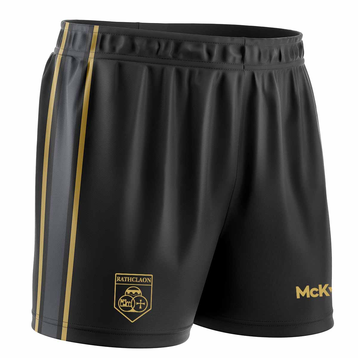 McKvr Rathcline GAA Training Short - Adult - Black – McKeever Sports UK