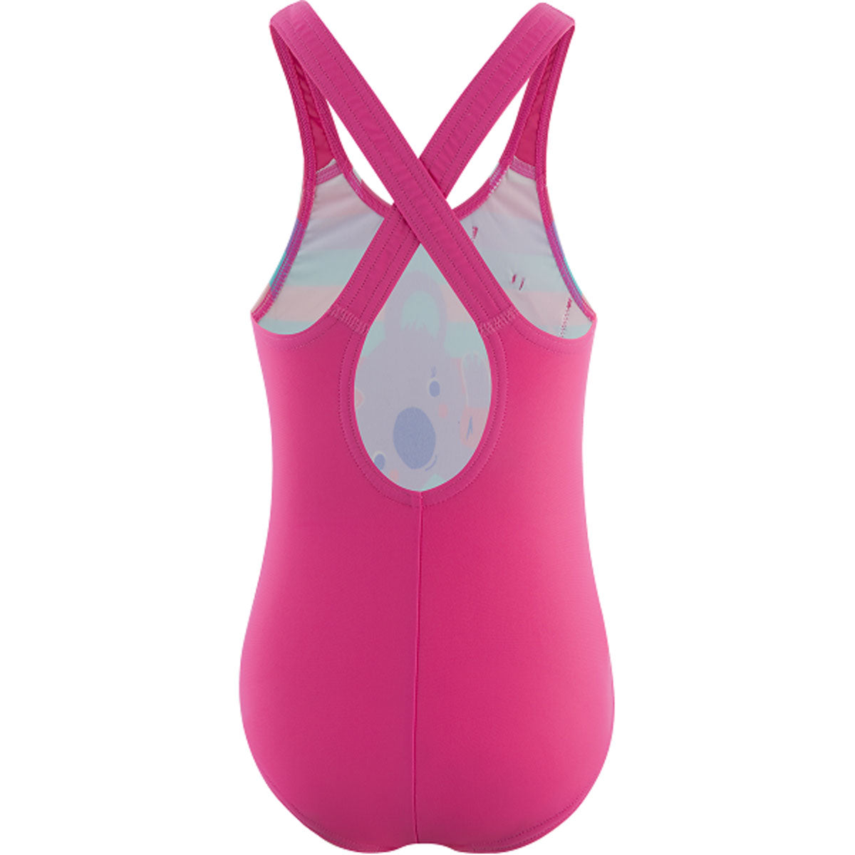 Speedo Koko Koala Placement Crossback Swimsuit - Girls - Hard Candy/Ga ...