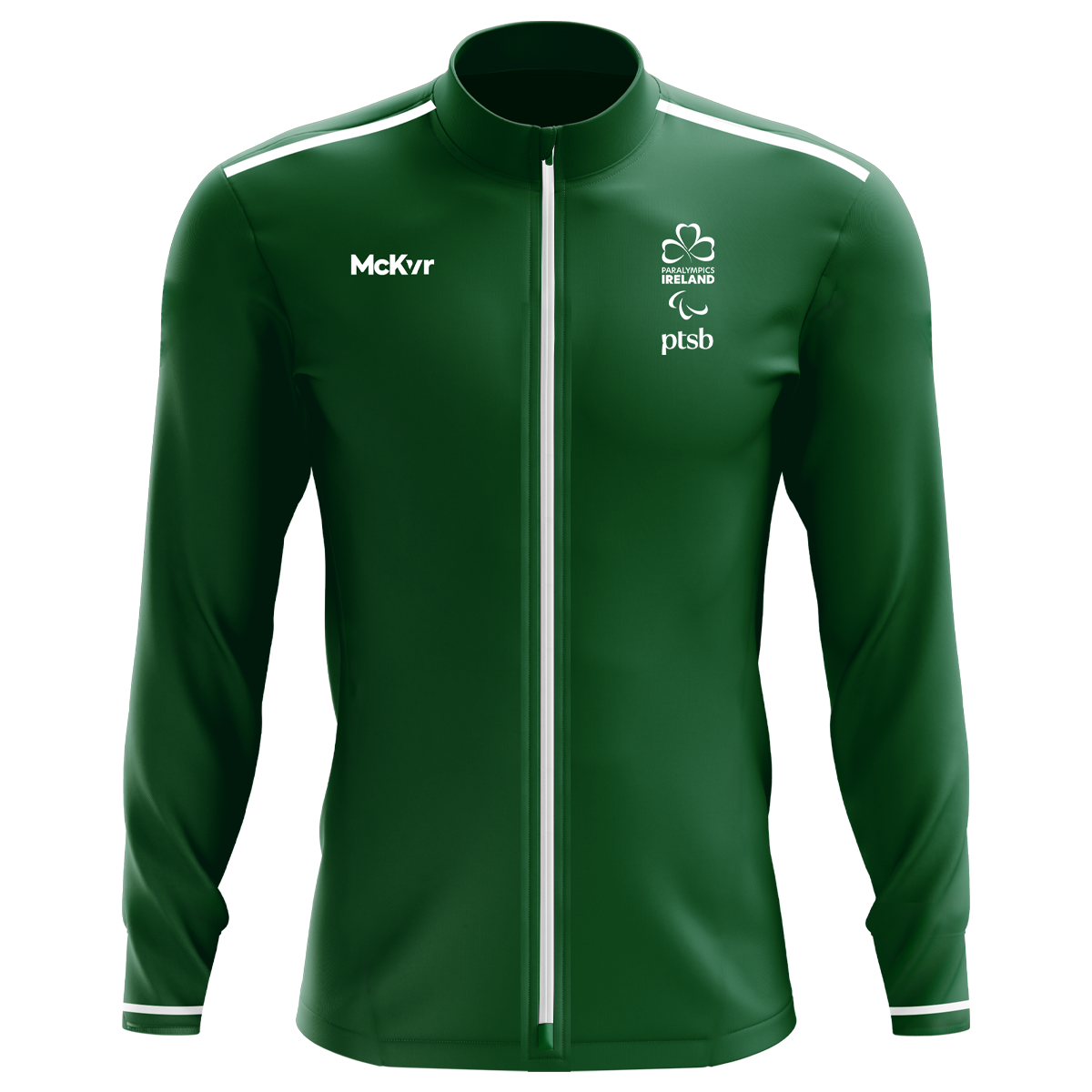 McKvr Paralympics Ireland Village Wear Track Jacket - Adult - Green ...