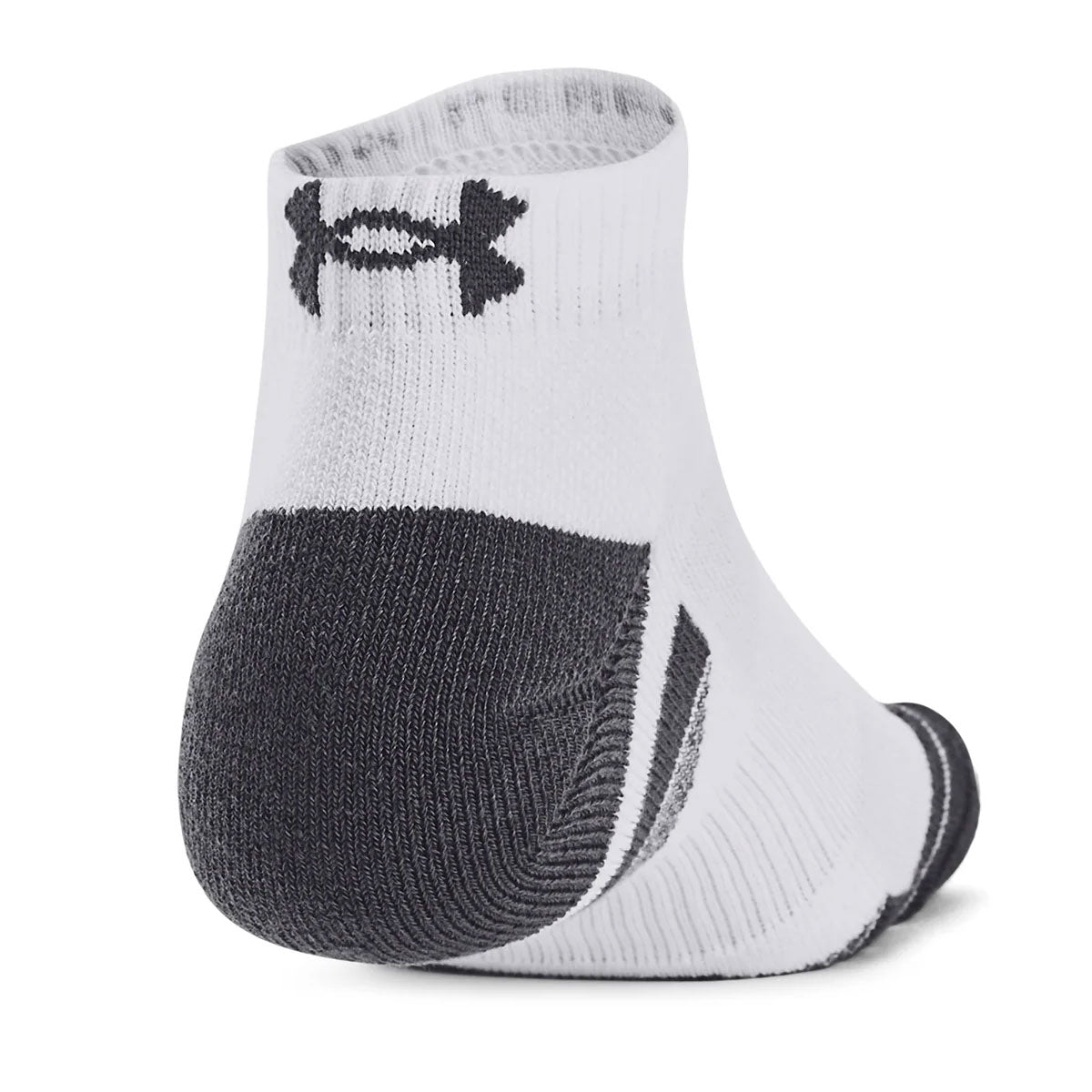 Under Armour Performance Tech 3 Pack Low Cut Socks - Adult - White/Jet ...