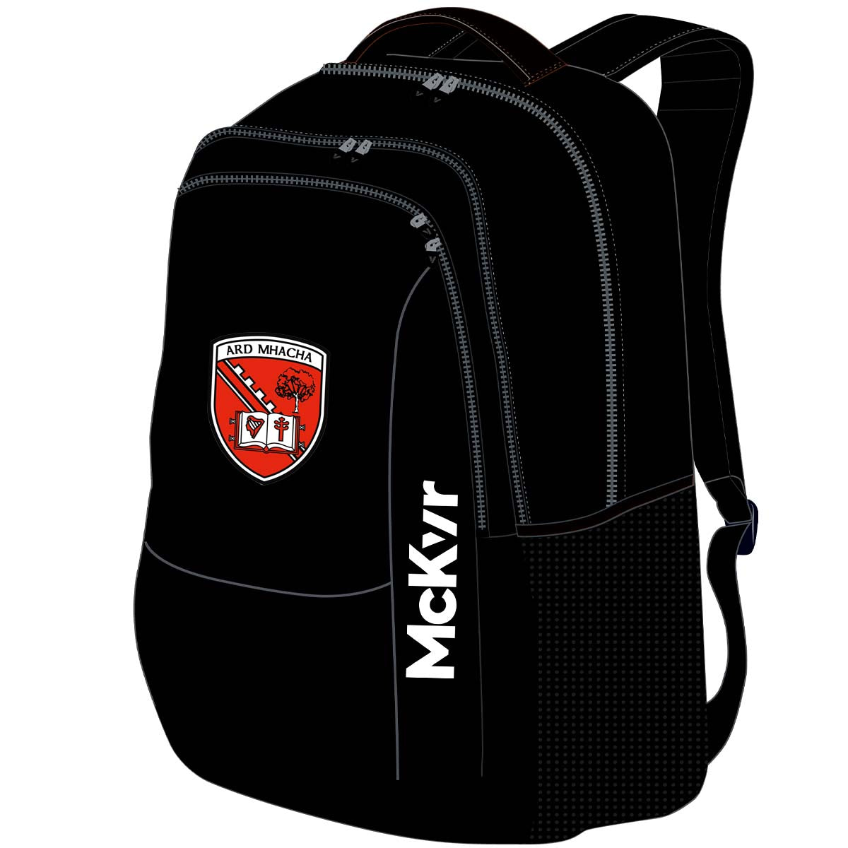 Mc Keever Armagh GAA Official Vital Backpack - Black/White – McKeever ...