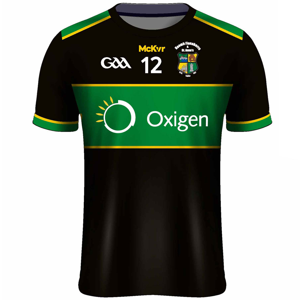 Mc Keever Naomh Fionnbarra & St Anne's GFG Numbered Away Jersey - Adul – McKeever Sports UK