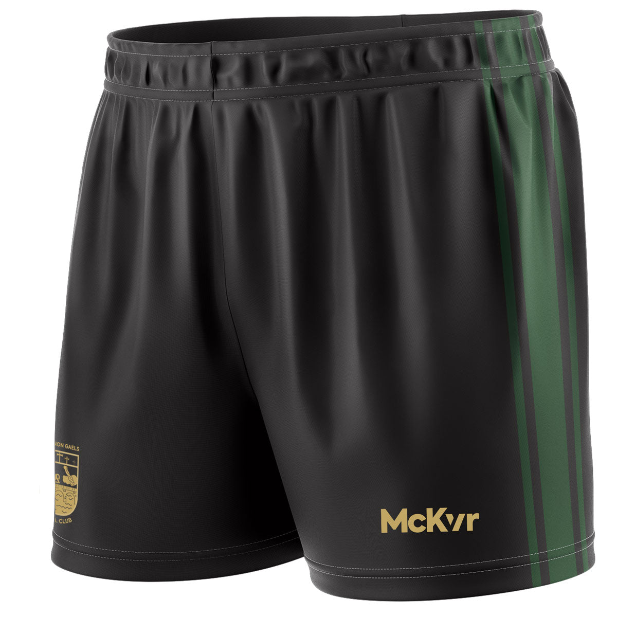 McKvr Shannon Gaels GAA Playing Short - Adult - Black – McKeever Sports UK